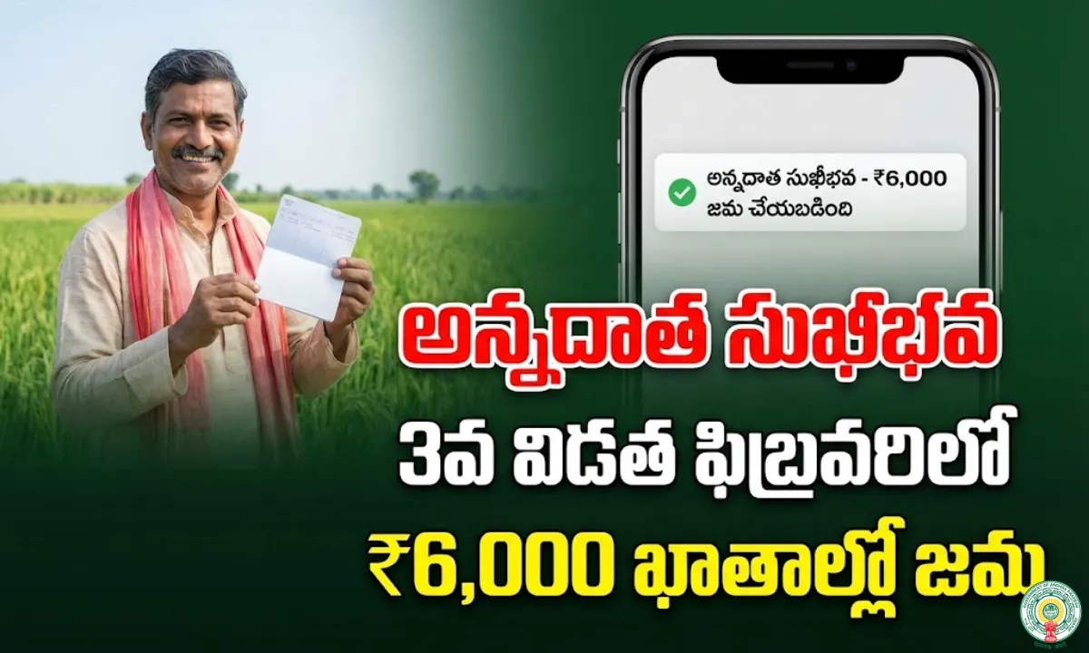 Annadata Sukhibhava 3rd Installment Date 2026 | అన్నదాత సుఖీభవ 3వ విడత ...